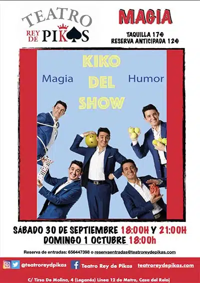 Kiko del show en el Teatro Rey de Pikas - Plan Infantil