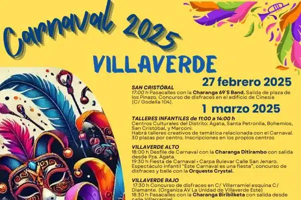 Carnaval de Villaverde 2025 - planinfantil.es